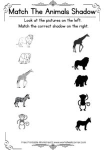 Free Printable Animal Worksheets for Preschool & Kindergarten ...